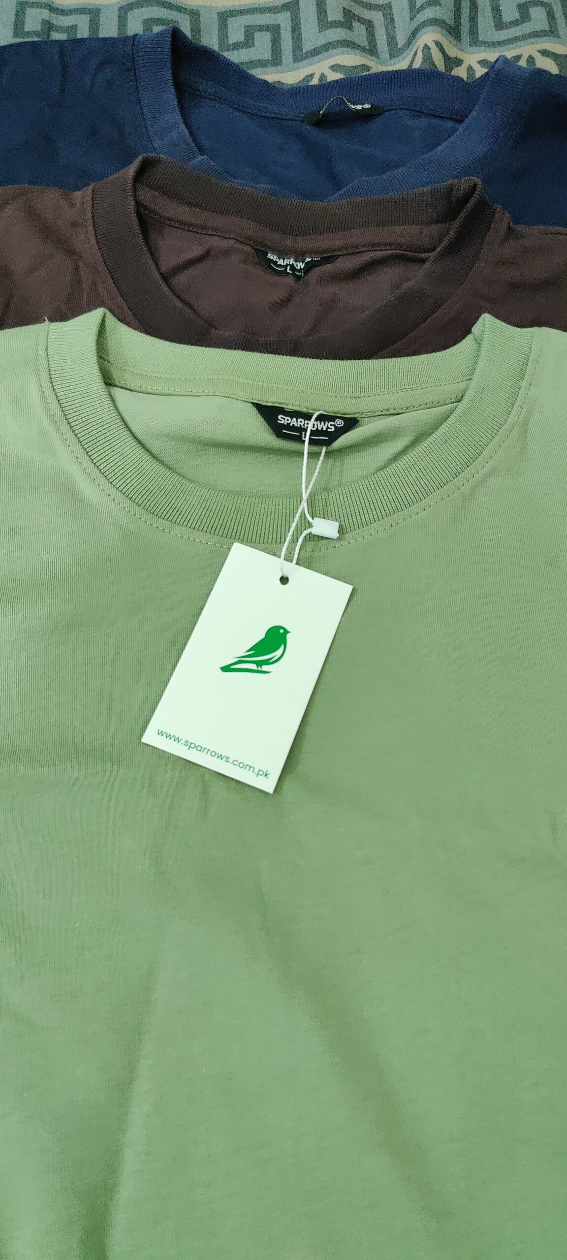 Plain Logo Embroidered Tee — By Sparrows - sparrows.com.pk